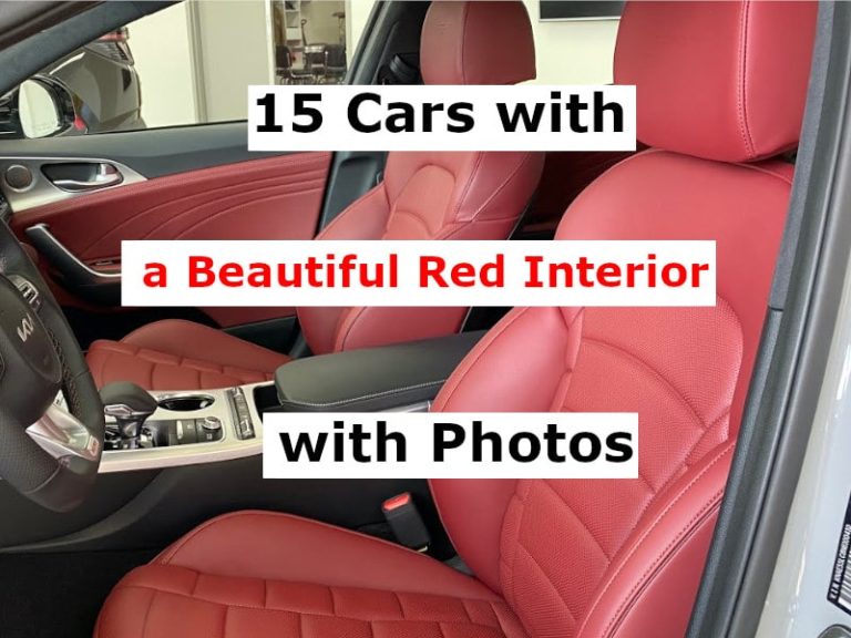 15 Cars with a Beautiful Red Interior (with Photos) - YourGreatCar.com